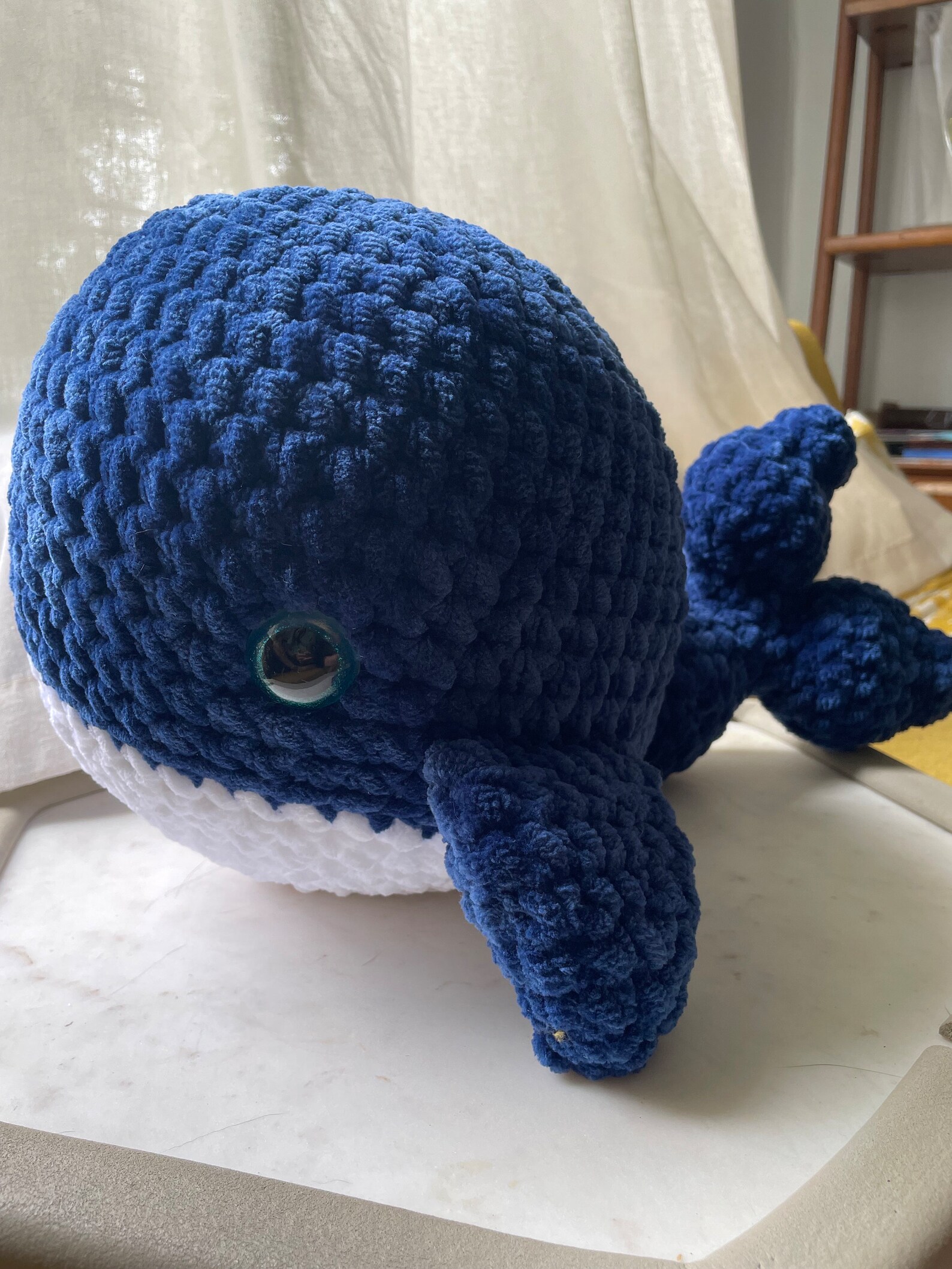 Super Soft *jumbo* Whale Stuffy. Handmade Crochet Whale Plushie. Giant ...