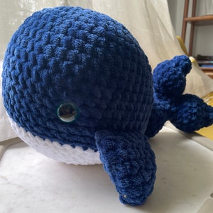 Super Soft *jumbo* Whale Stuffy. Handmade Crochet Whale Plushie. Giant ...