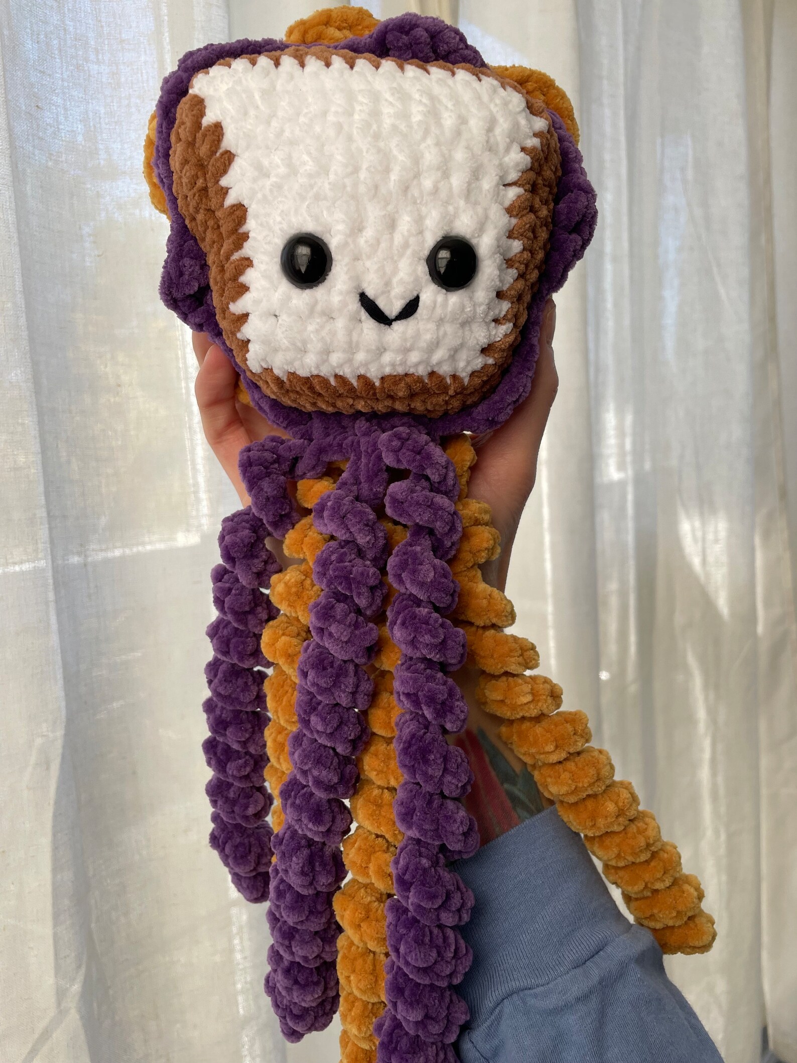 Peanut Butter Jellyfish Super Soft Handmade Stuffy. Silly Jellyfish ...