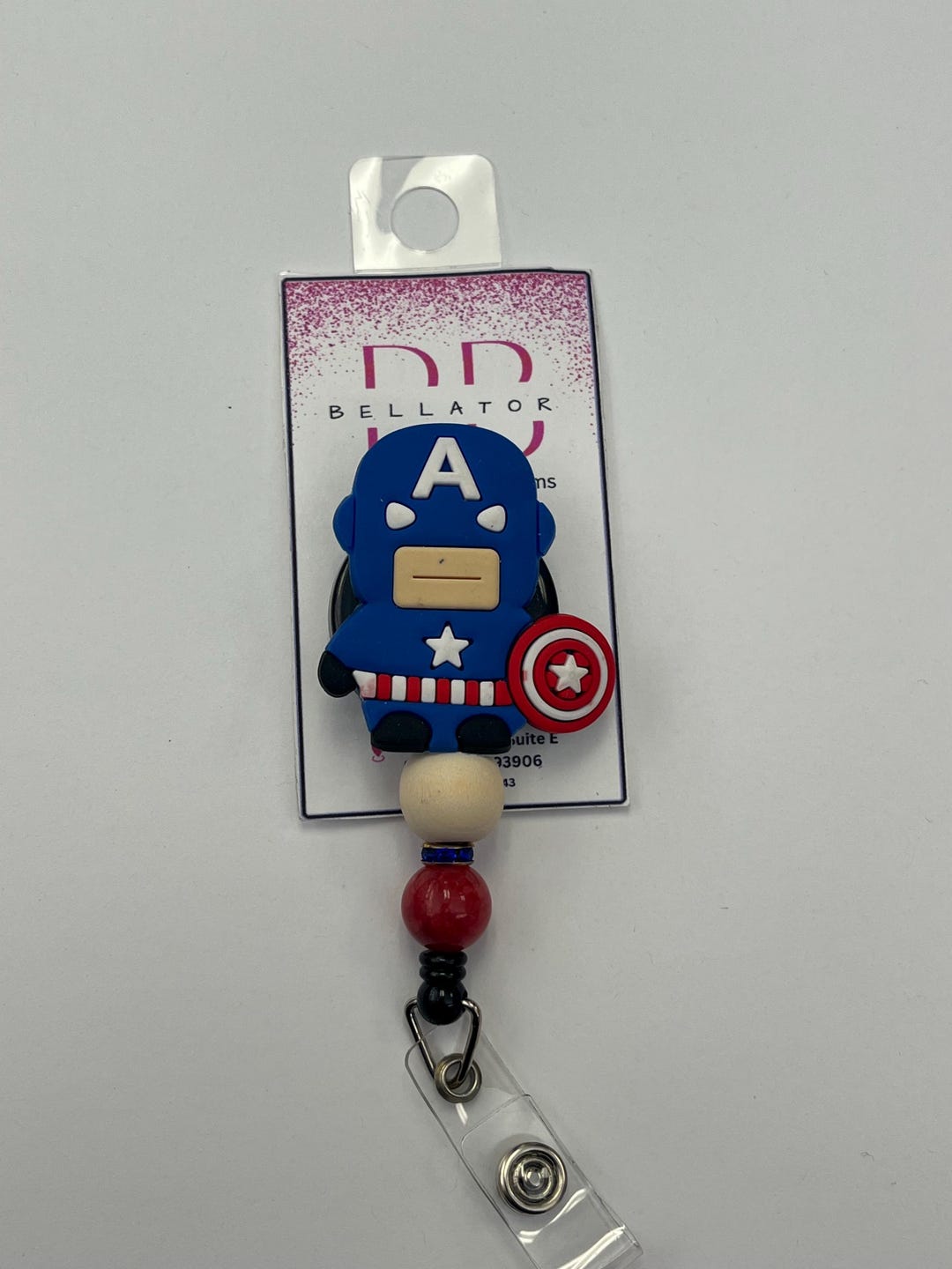 Captain America Badge Reel - Etsy