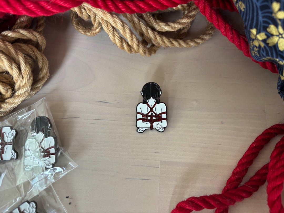 Shibari Gote Enamel Pin - Etsy