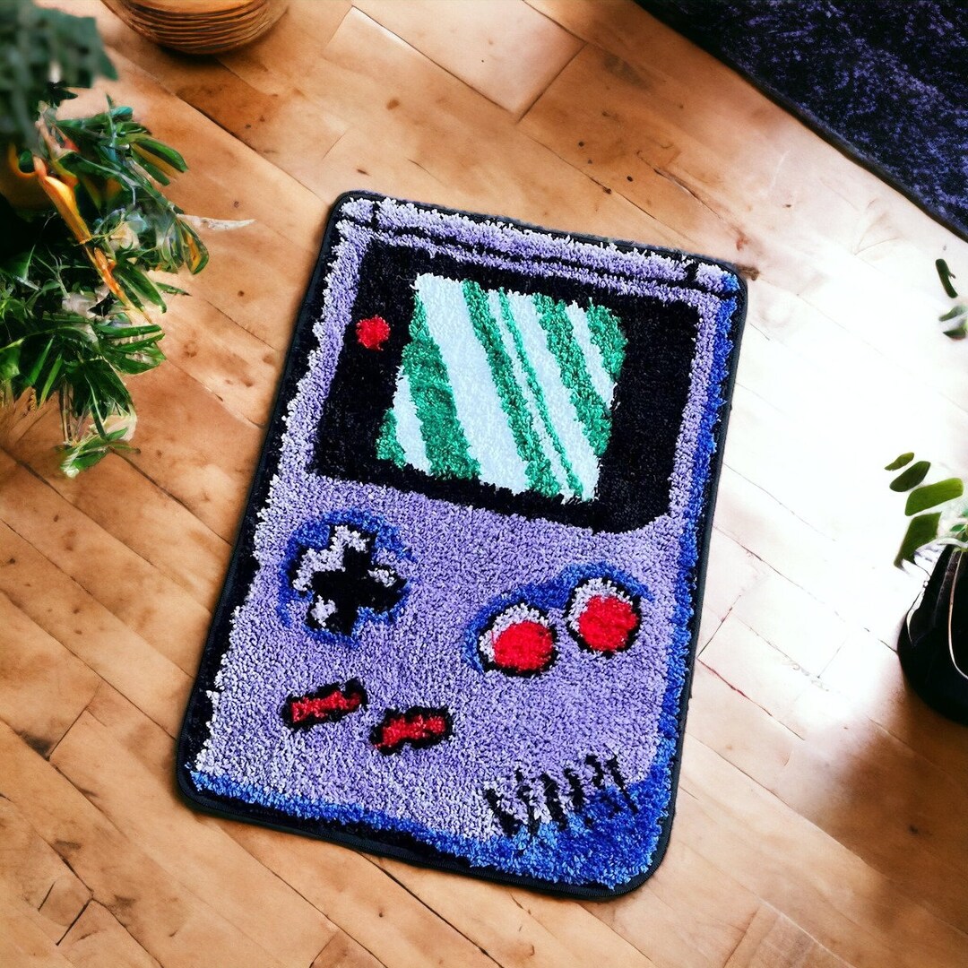 Hand Held Gaming Device Tufted Rug Handmade Tufted Carpet - Etsy