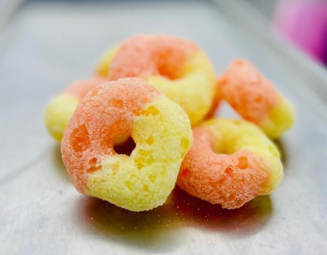 Freeze Dried Peach Rings- Peach Rings- Freeze Dried Candy - Etsy