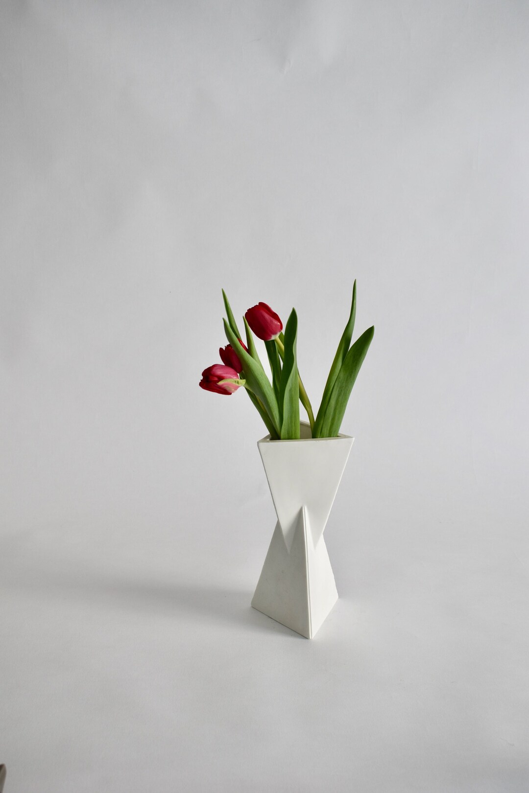 Double Pyramid Triangular Vase - Etsy