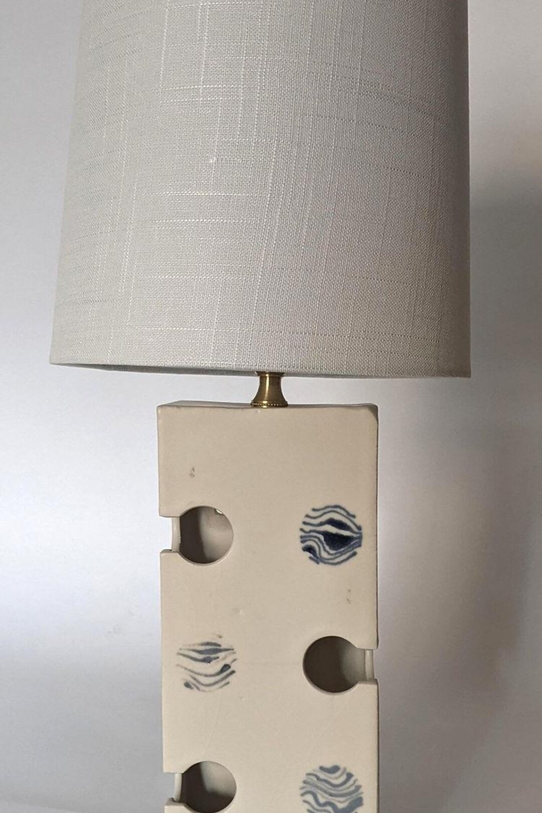 Keyhole Lamp | Keyhole Ceramic Table Lamp | Iron Oxide Hand-painted ...