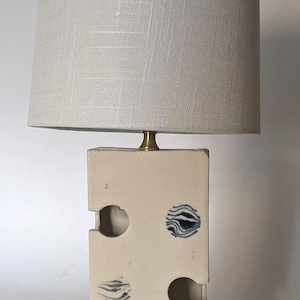 Keyhole Lamp | Keyhole Ceramic Table Lamp | Iron Oxide Hand-painted ...