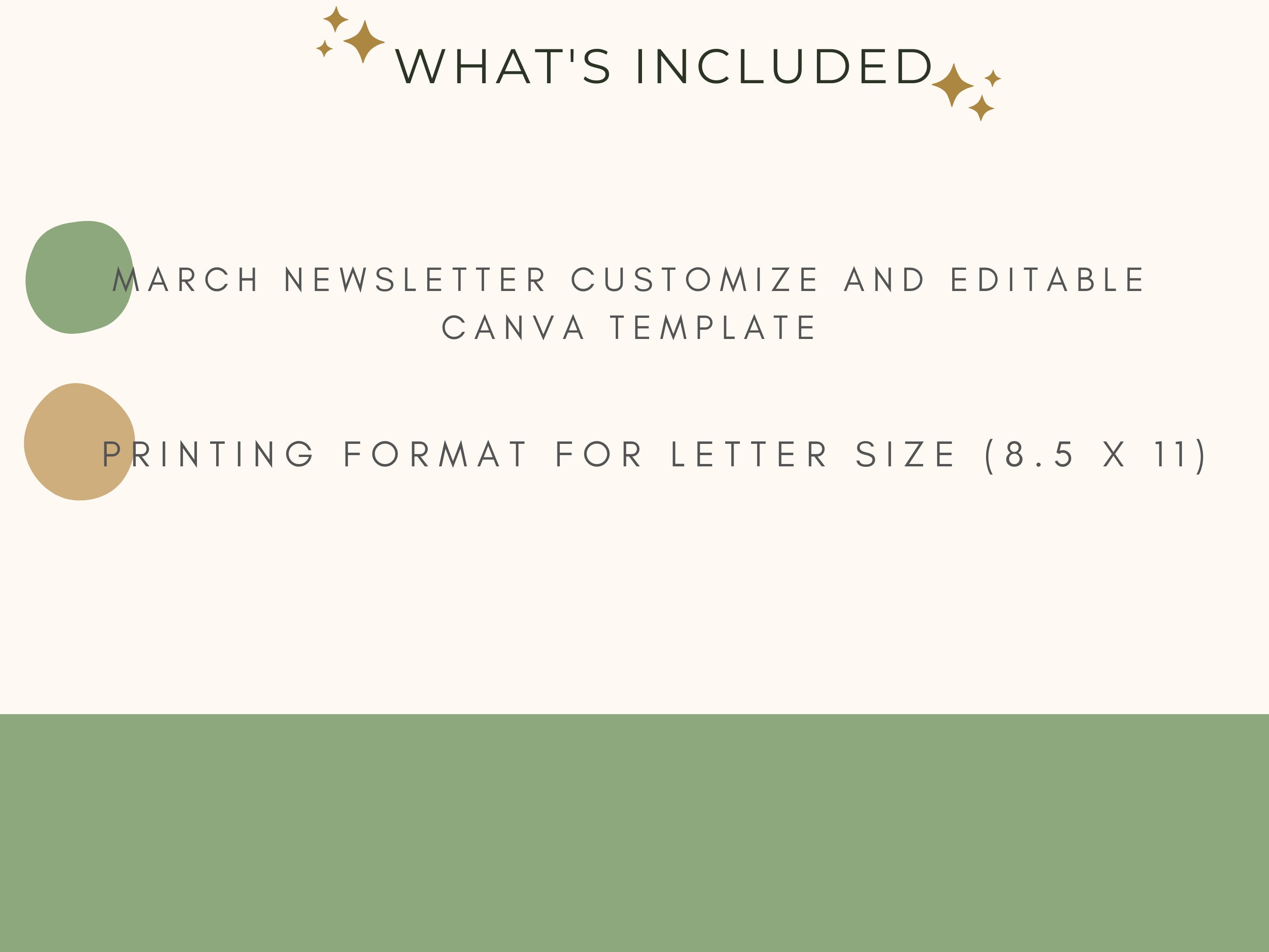 March Newsletter, March Template, Monthly Newsletter, St. Patricks ...