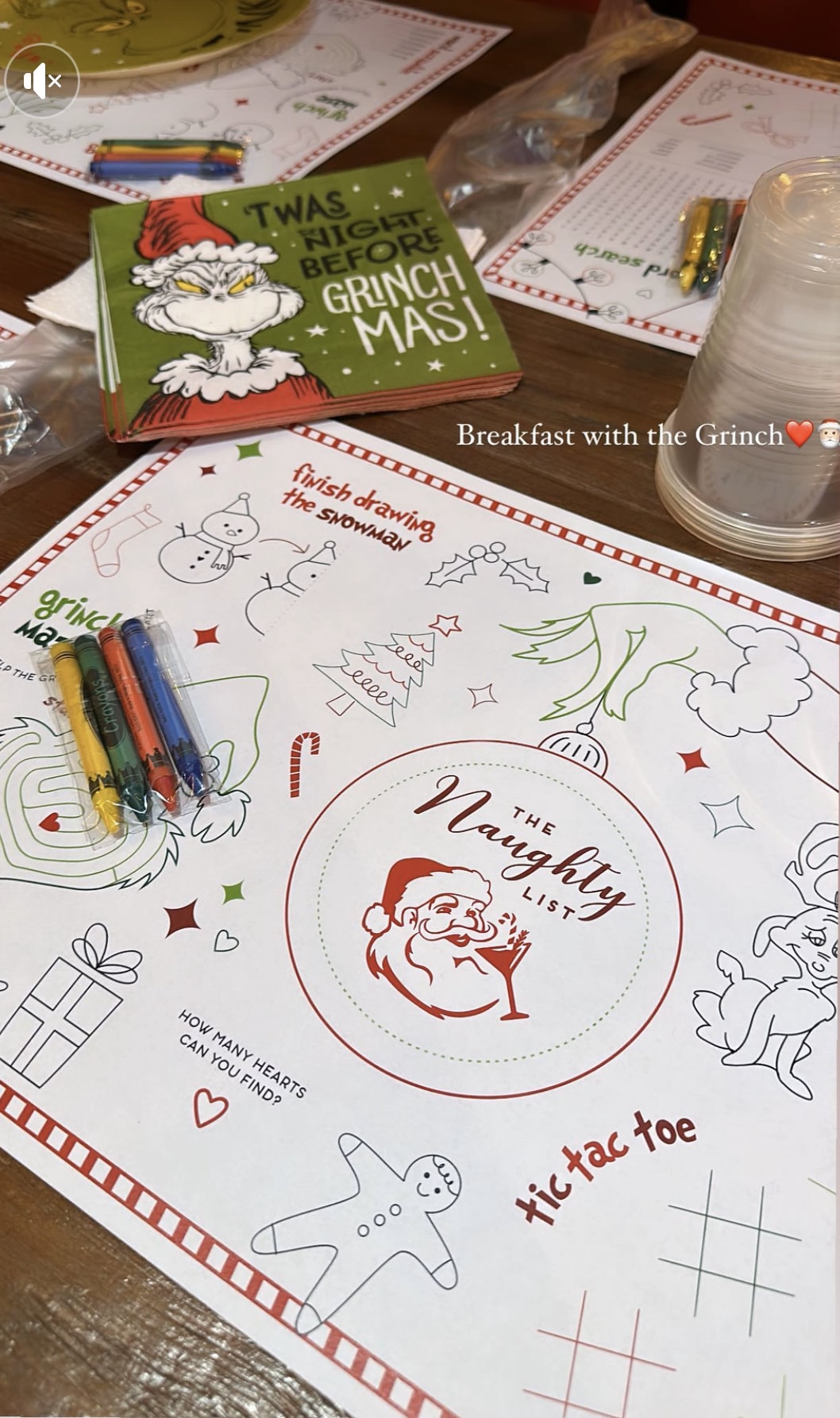 Grinch Activity Placemat | Printable Coloring Placemat | Christmas ...