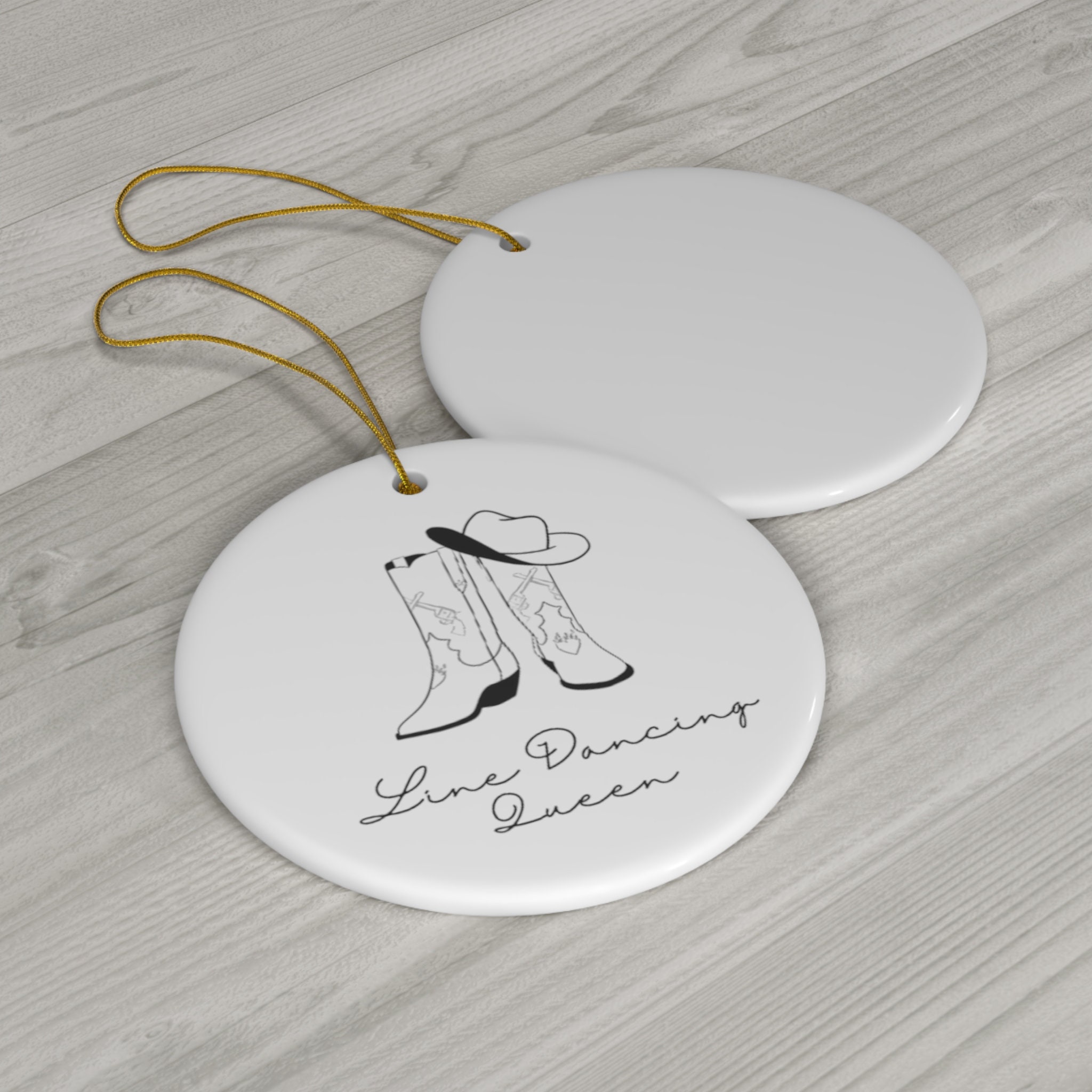 Line Dancing Queen Ceramic Ornament Line Dancing - Etsy