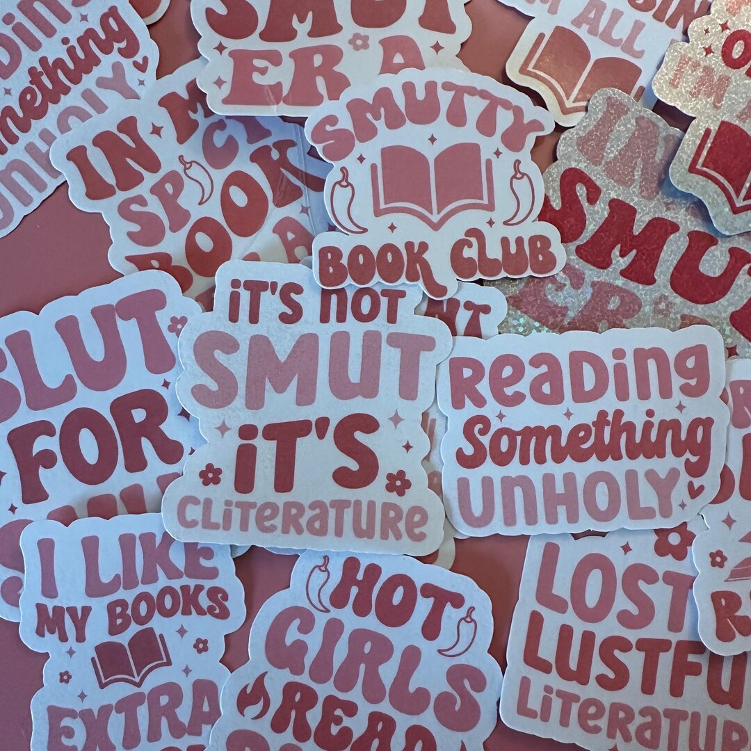 Spicy Book Lover Stickers | Smut Reader Sticker Pack | Funny Romance ...