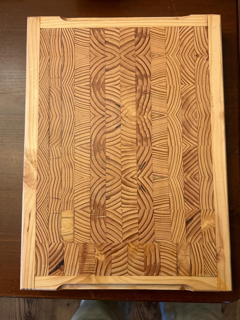Douglas Fir End Grain Cutting Board, Handcrafted Artistry, Rustic ...