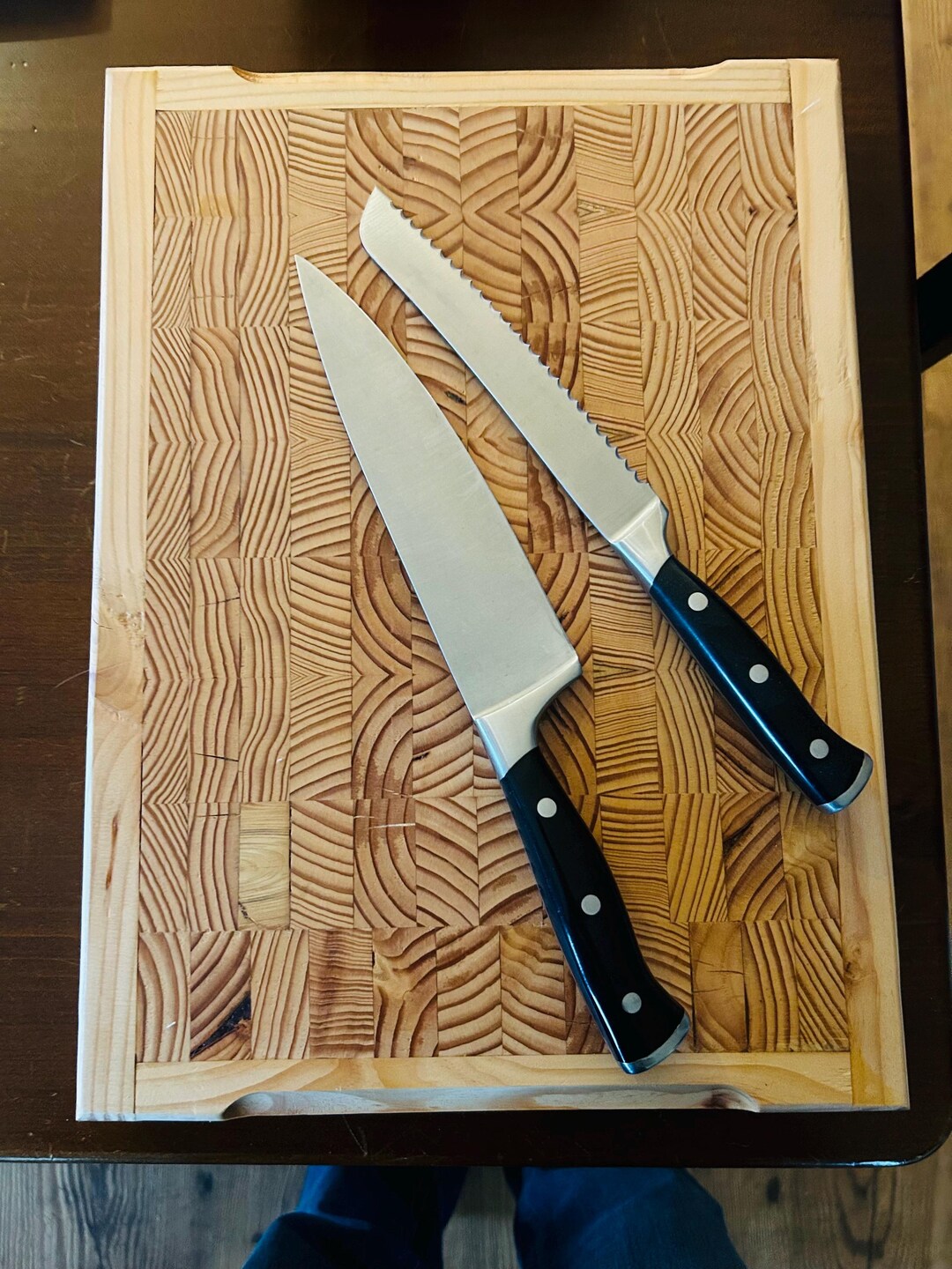 Douglas Fir End Grain Cutting Board, Handcrafted Artistry, Rustic ...