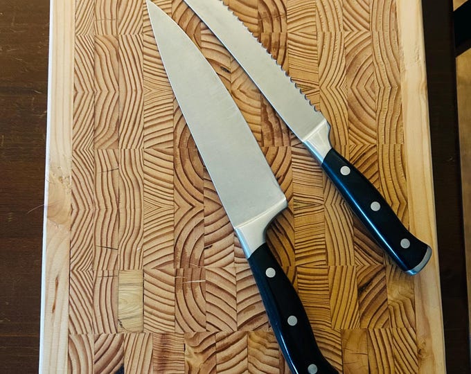 Douglas Fir End Grain Cutting Board, Handcrafted Artistry, Rustic ...