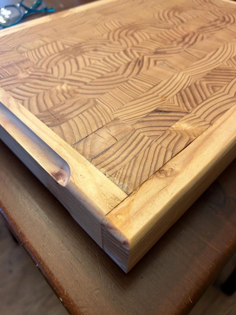 Douglas Fir End Grain Cutting Board, Handcrafted Artistry, Rustic ...