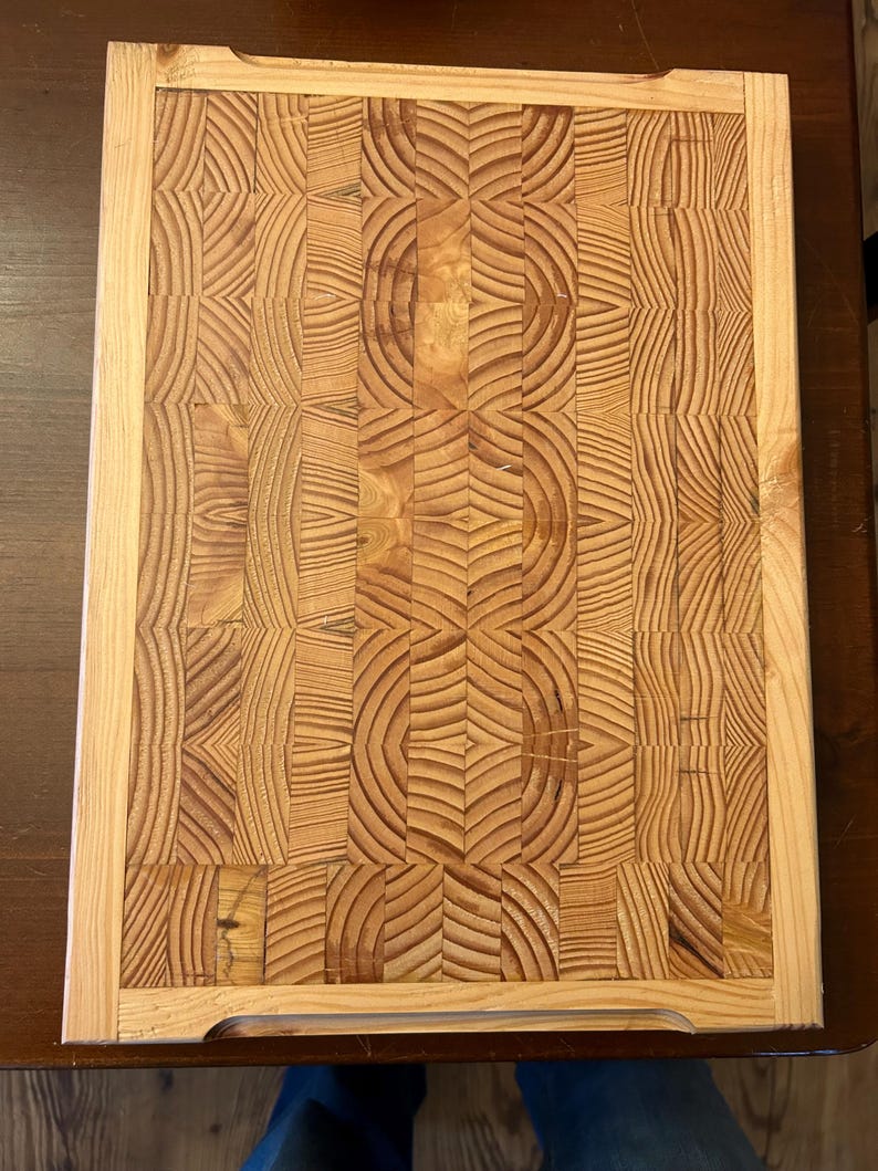 Douglas Fir End Grain Cutting Board, Handcrafted Artistry, Rustic ...