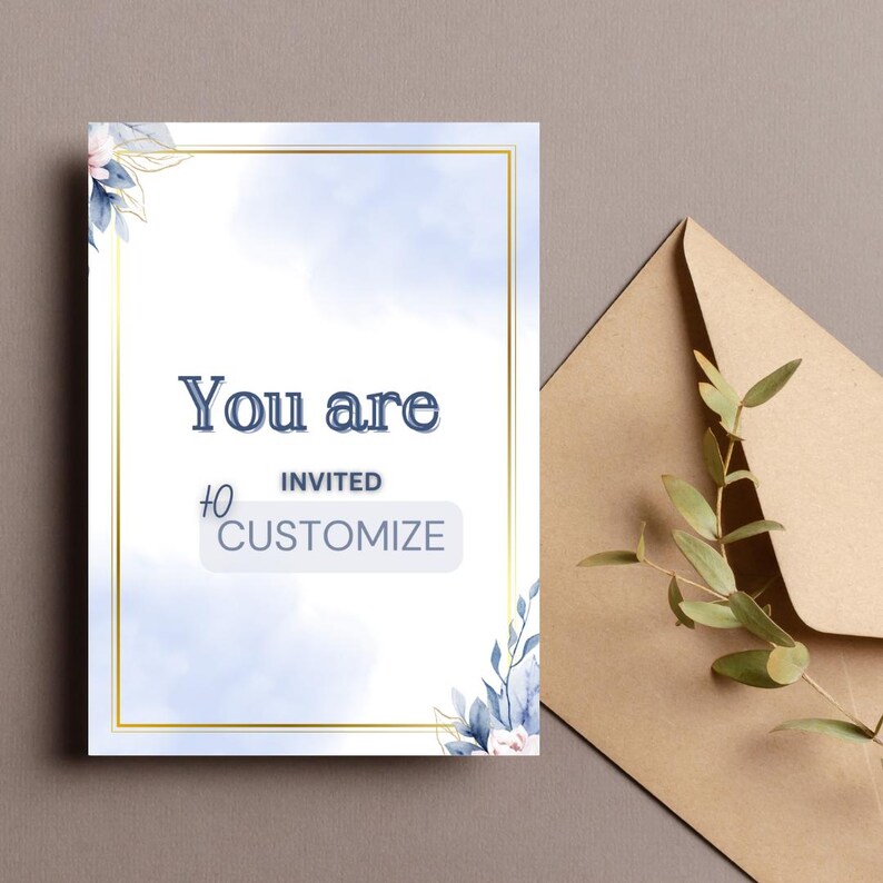 Editable Gold Birthday SMS Invitation: Custom Mobile Party Invite ...