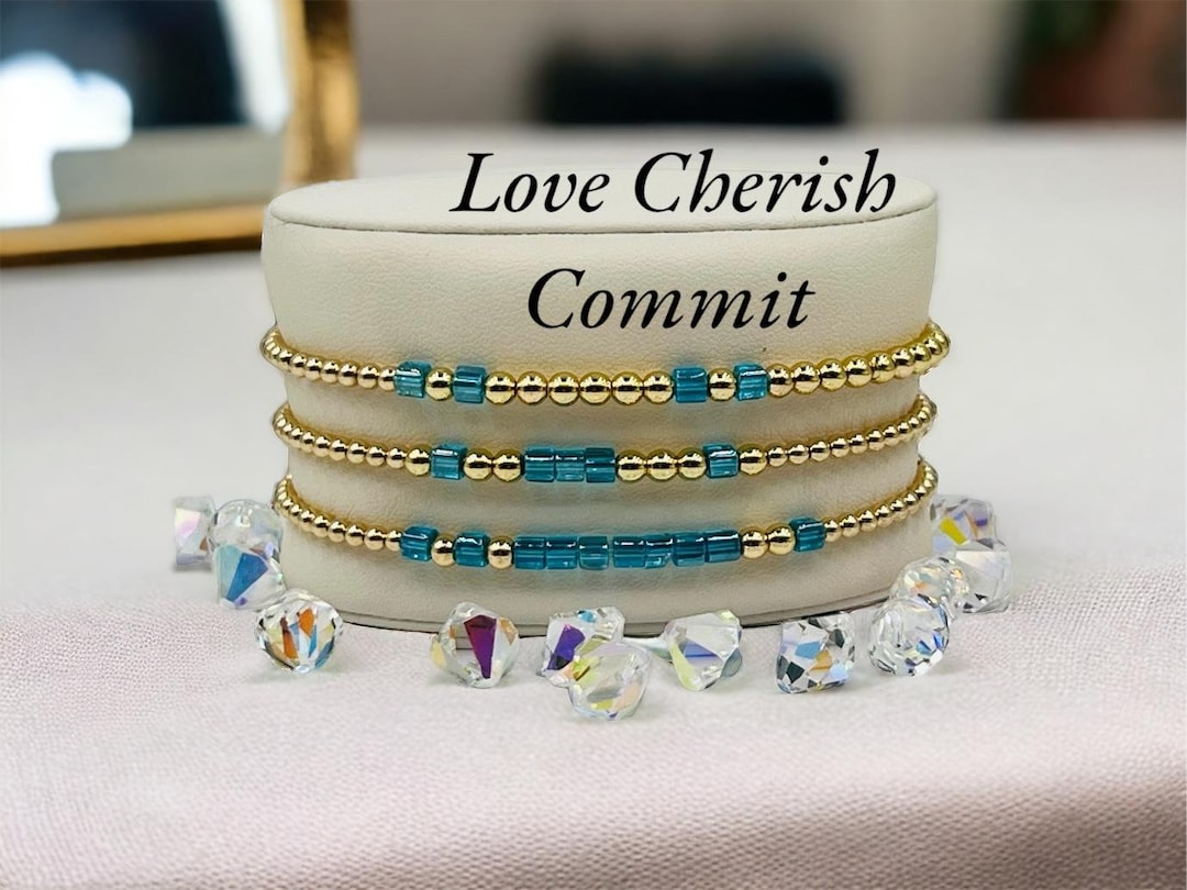 Morse Code Message Bracelets Love Commit Cherish Set - Etsy