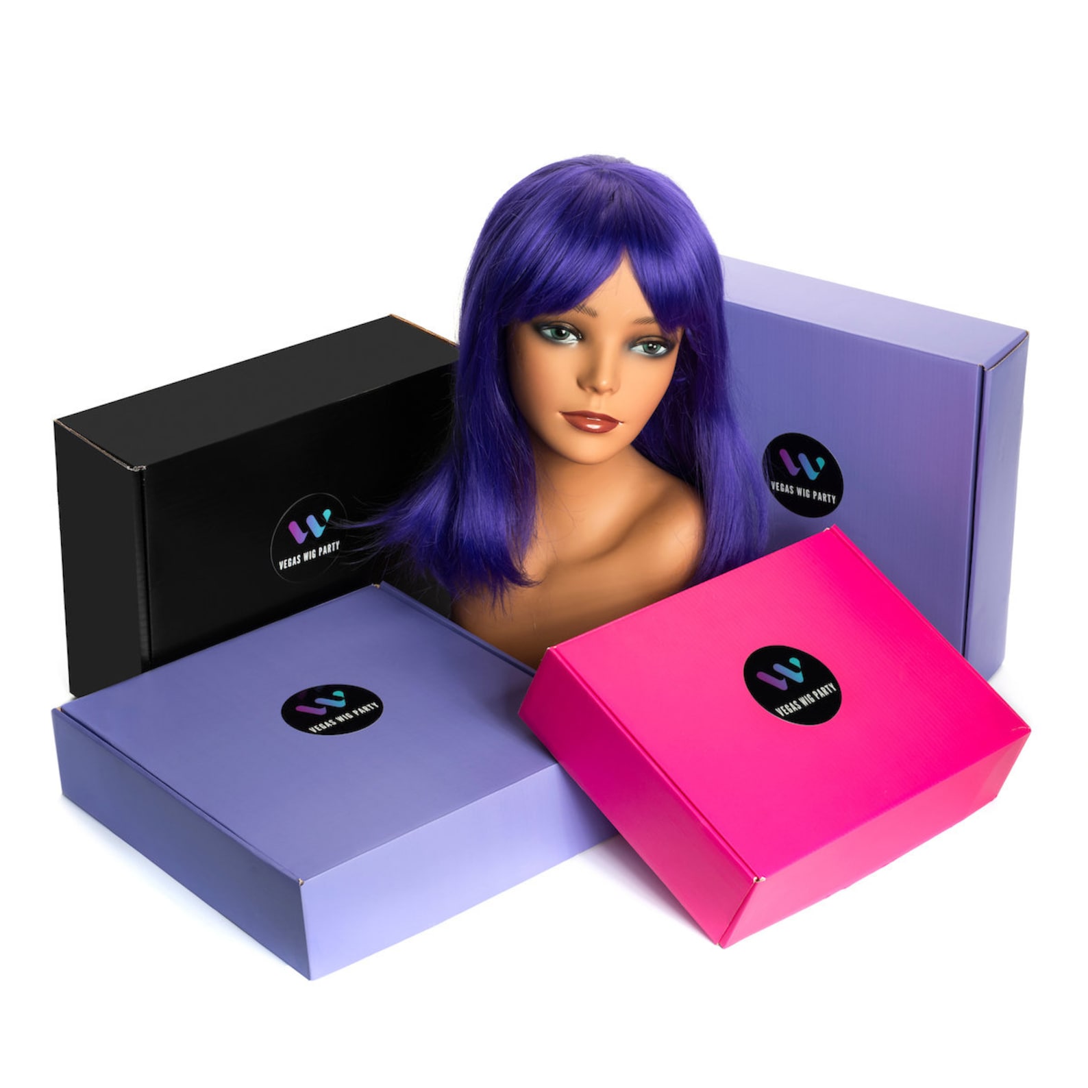 Custom Bachelorette Party Wig Boxes, Festival Party Wig Boxes, Girls ...