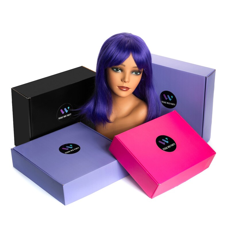 Custom Bachelorette Party Wig Boxes, Festival Party Wig Boxes, Girls Night Out Party Wig Boxes ...