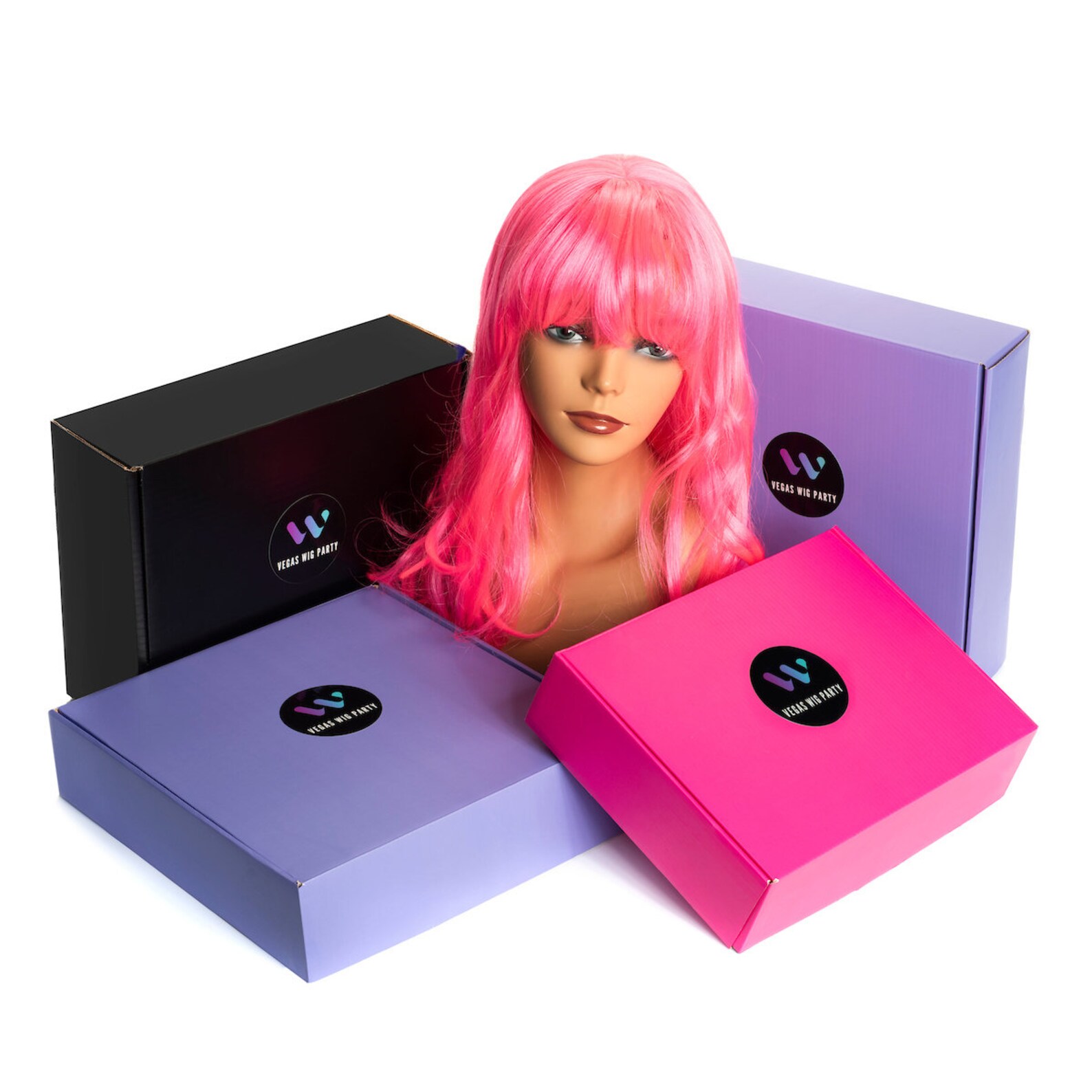 Custom Bachelorette Party Wig Boxes, Festival Party Wig Boxes, Girls ...
