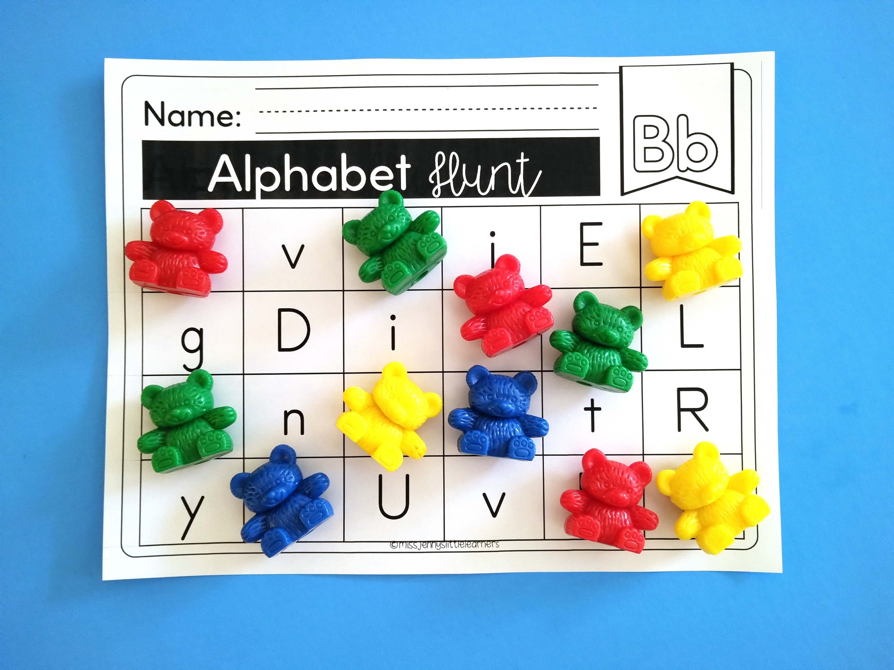 Alphabet Hunt Activity and Letter Writing Practice for Pre-k ...