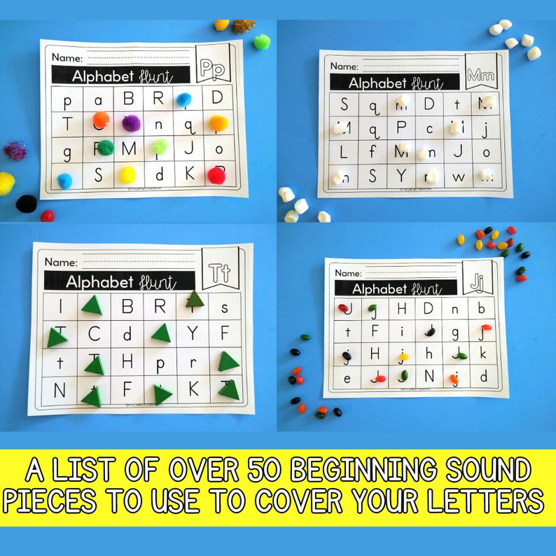 Alphabet Hunt Activity and Letter Writing Practice for Pre-k ...