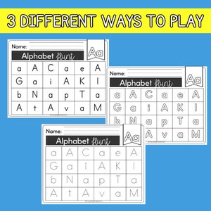 Alphabet Hunt Activity and Letter Writing Practice for Pre-k ...