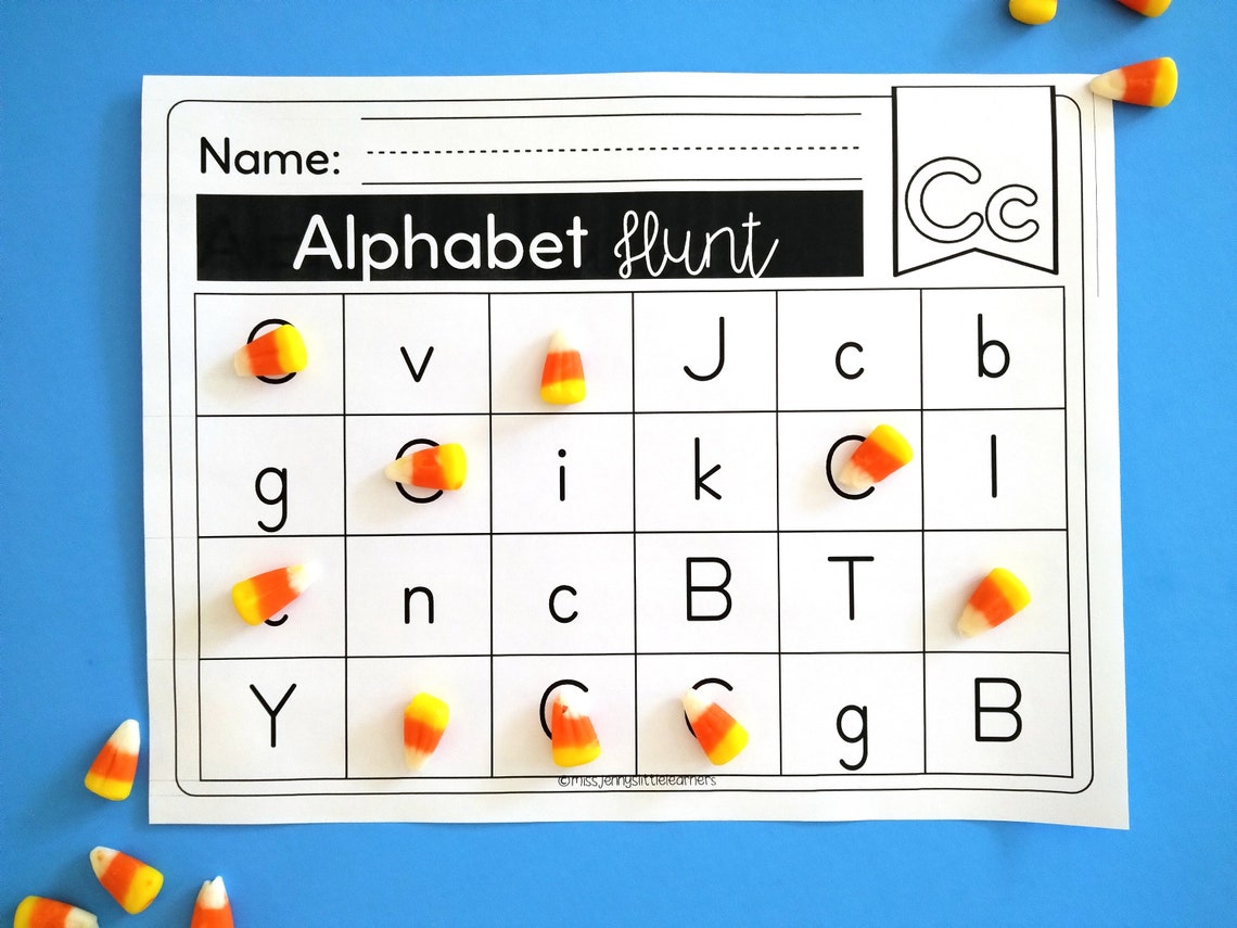 Alphabet Hunt Activity and Letter Writing Practice for Pre-k ...