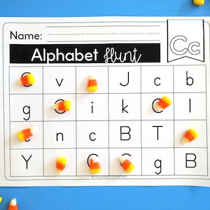 Alphabet Hunt Activity and Letter Writing Practice for Pre-k ...