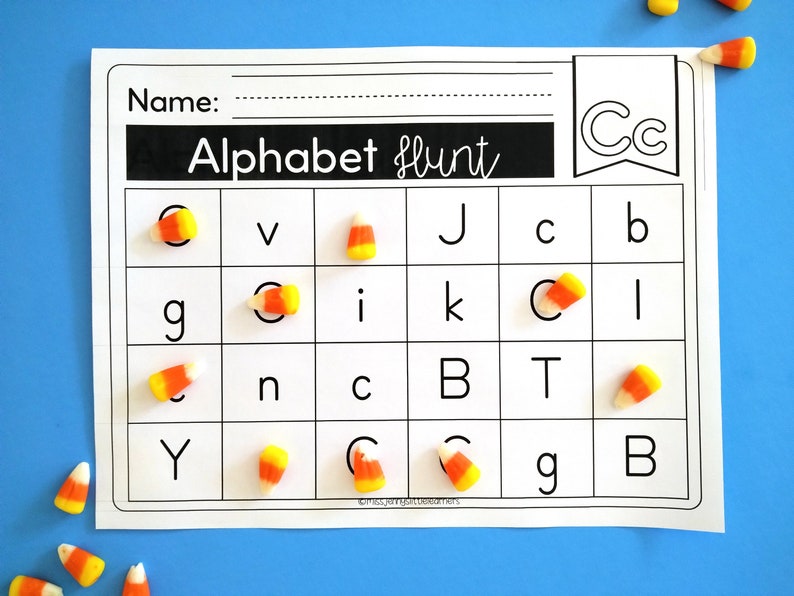 Alphabet Hunt Activity and Letter Writing Practice for Pre-k ...