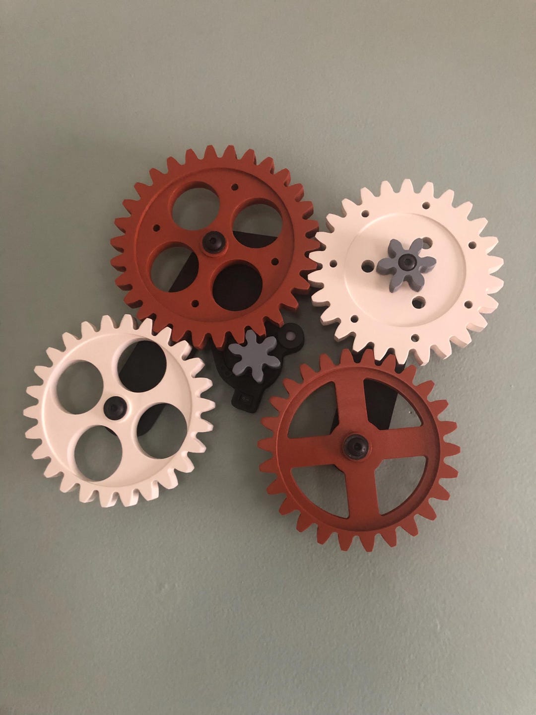 Hanging Kinetic Gear Art Office Decoration Man Cave Gears Gear Art ...