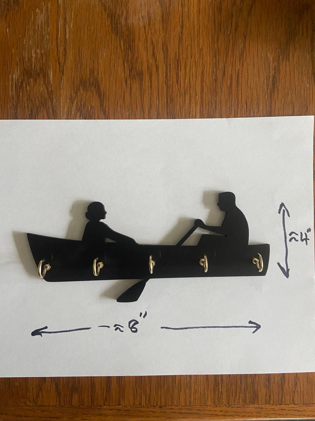Row Boat Couple Love Romantic Key Holder Key Hook Christmas Gift Key ...