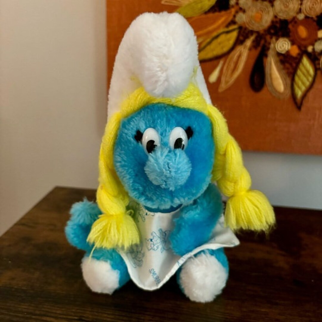 Smurfs| 1981 Vintage 8” Smurfette Plush Toy 80s - Etsy