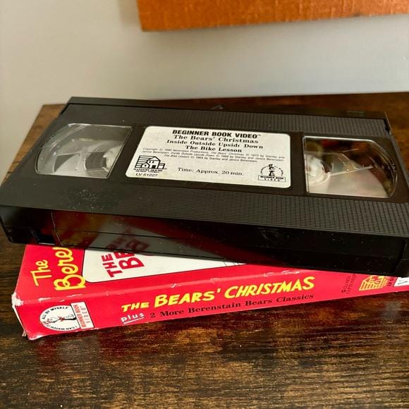 Dr. Seuss| Berenstain Bears “the Bears’ Christmas” Vintage VHS Tape - Etsy