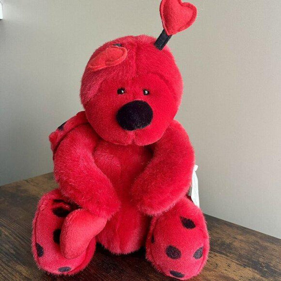 Russ Berrie Bugsly Ladybug Love Bug With Heart Stuffed Plush Toy NWT ...