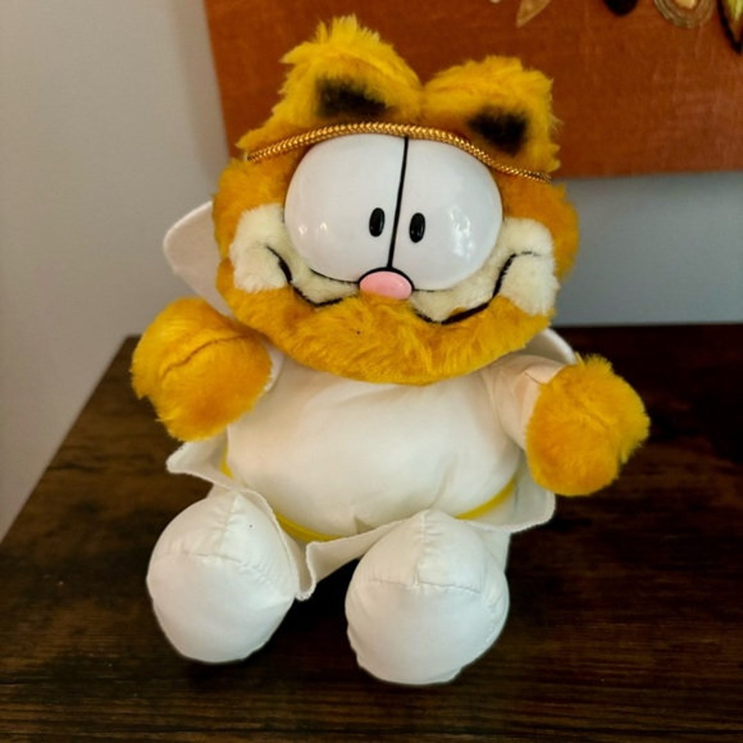 Garfield| Mcdonalds Ed Vintage 1978 Angel Stuffed Animal Toy Plush 6 ...