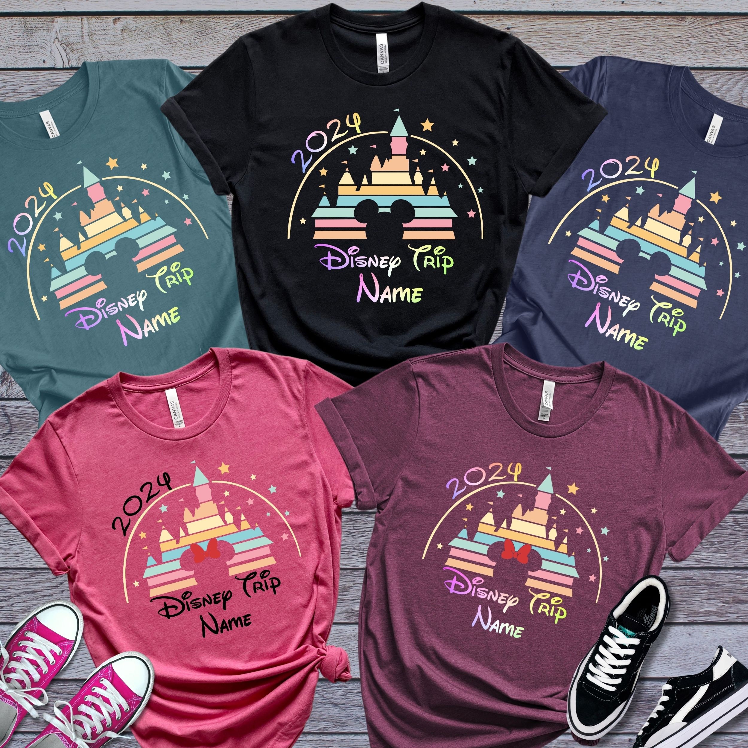 Custom Matching Disney Family Shirt, Personalized Disney Vacation Trip ...