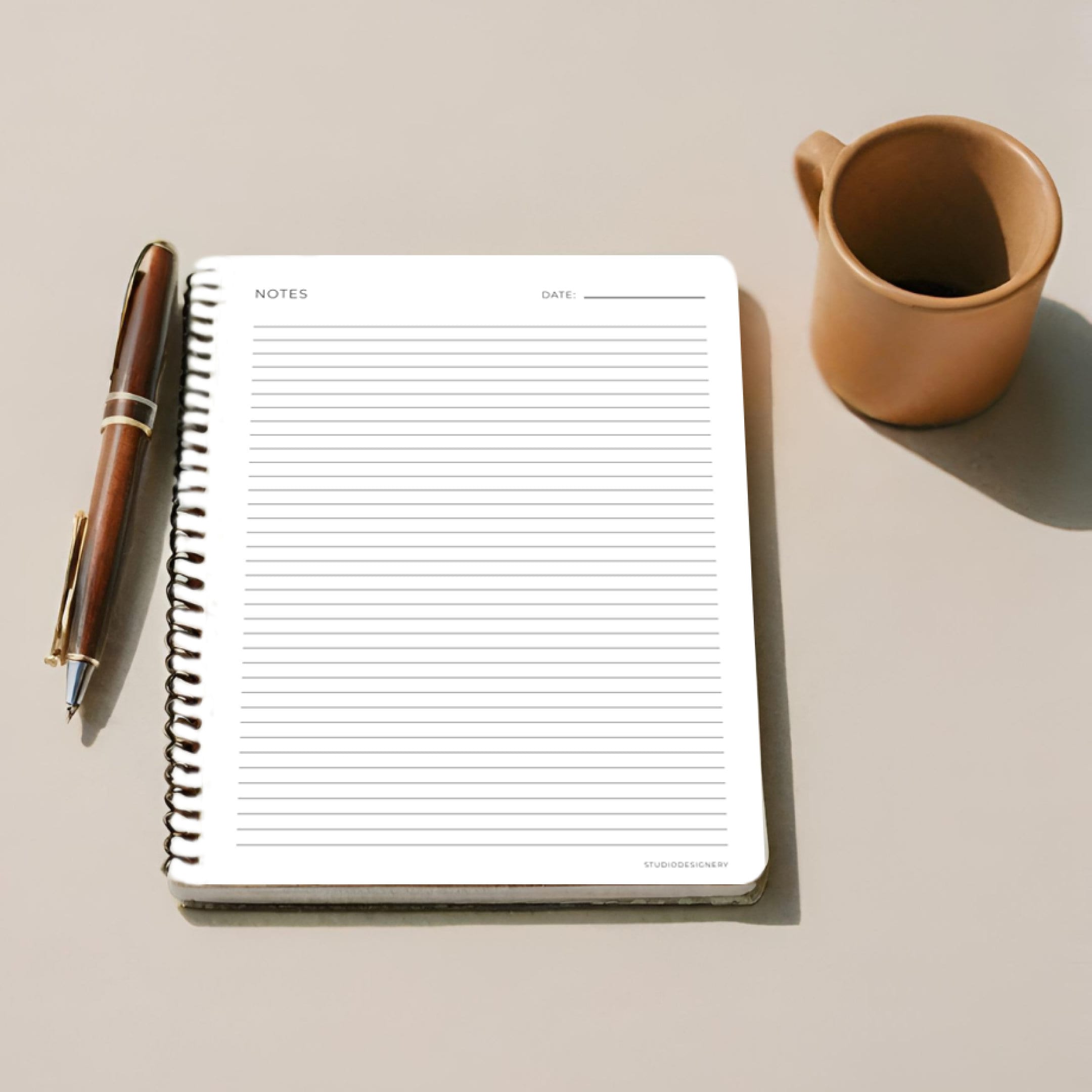 Note Paper Bundle | Printable PDF | 8 Types of Minimal Note Paper ...