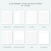 Note Paper Bundle | Printable PDF | 8 Types of Minimal Note Paper ...