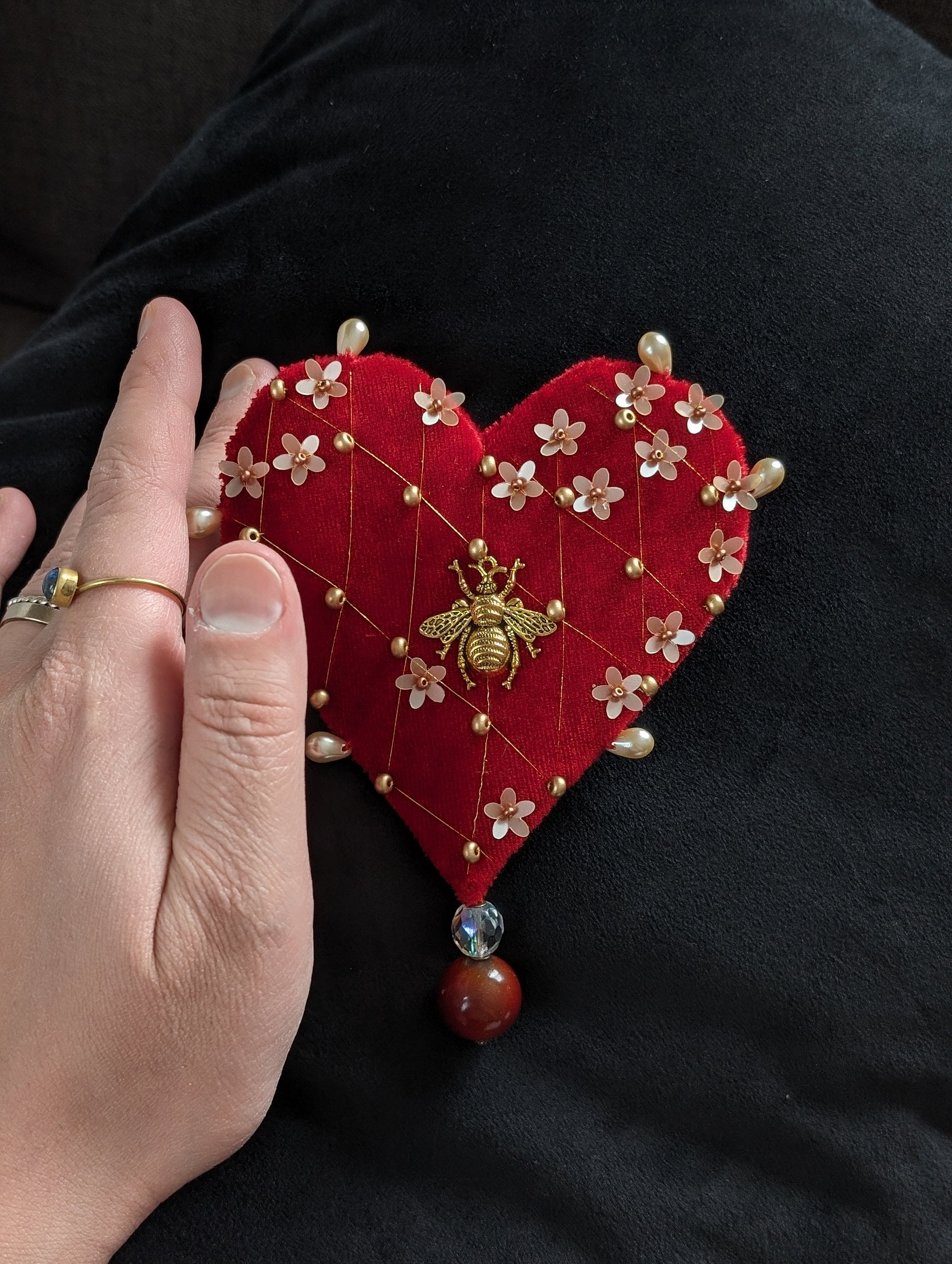 Handmade Vintage Brooch,art,vintage Cards,valentine Day,be My Valentine ...