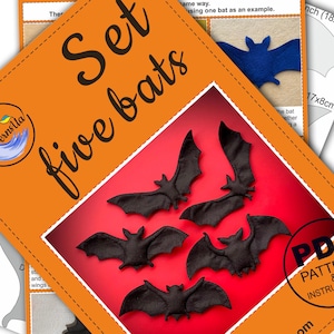 Felt Bats Sewing Pattern PDF and SVG. Halloween Ornament. Halloween ...