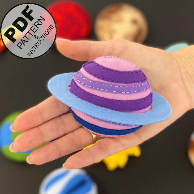 Planets Sewing Pattern PDF: Hanging Felt Solar System (digital Download ...