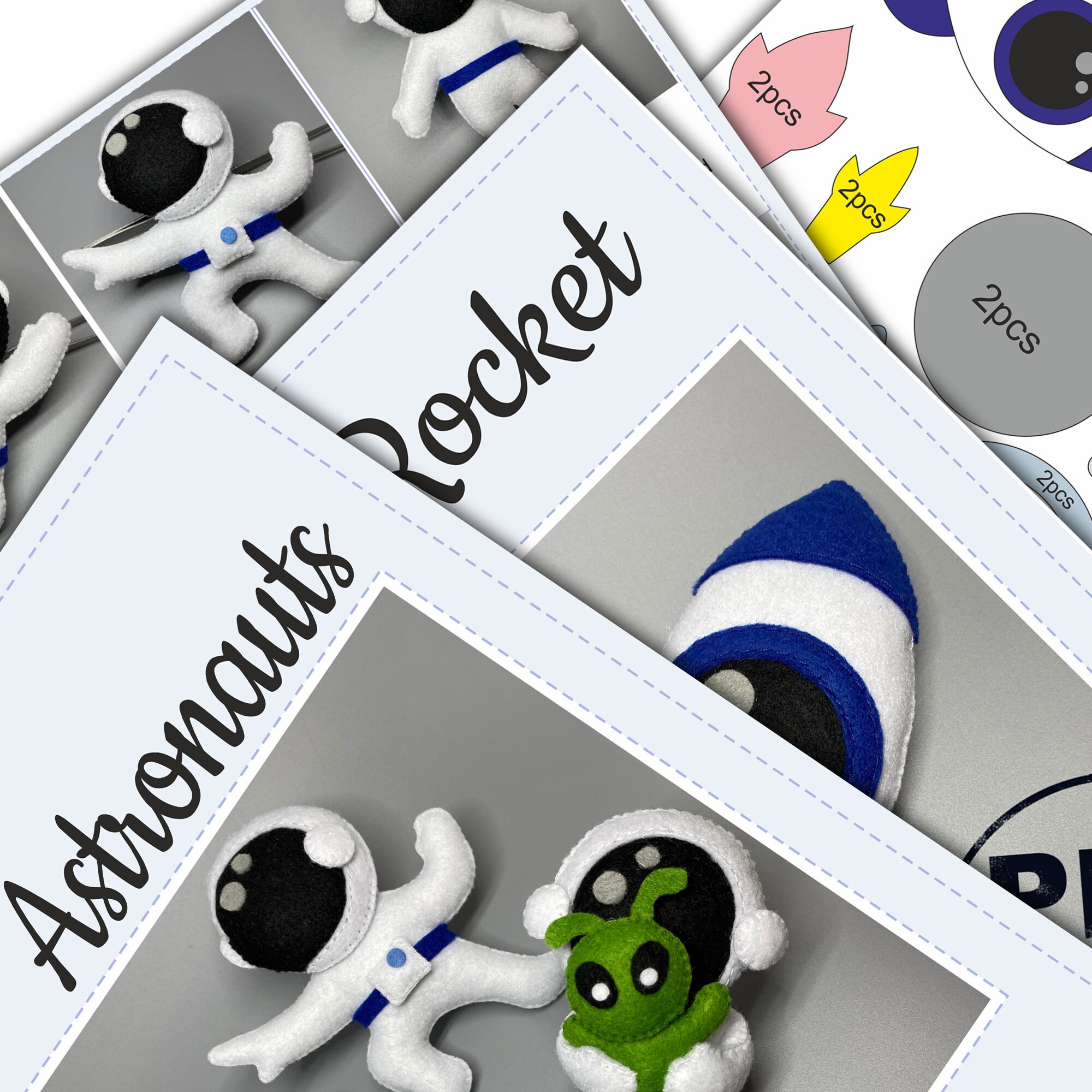 Astronauts and Rocket Sewing Pattern PDF. Space, Out of This World Step ...