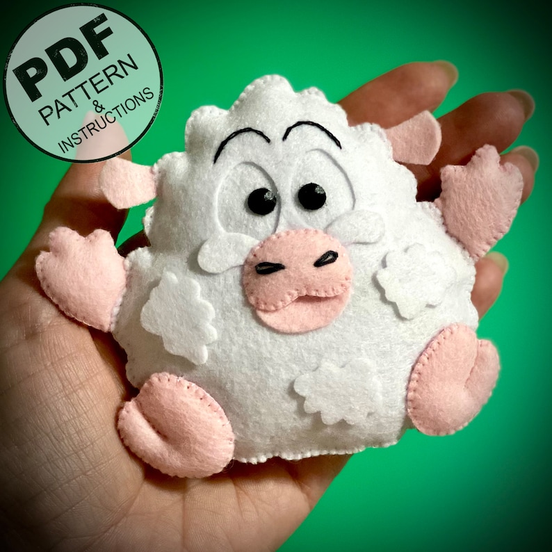 Farm Animals Sewing Pattern PDF horse, Donkey, Sheep, Ram. Felt Toys ...