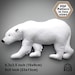 Polar Bear Sewing Pattern PDF and SVG. Felt Animals Pattern. Felt Toys ...
