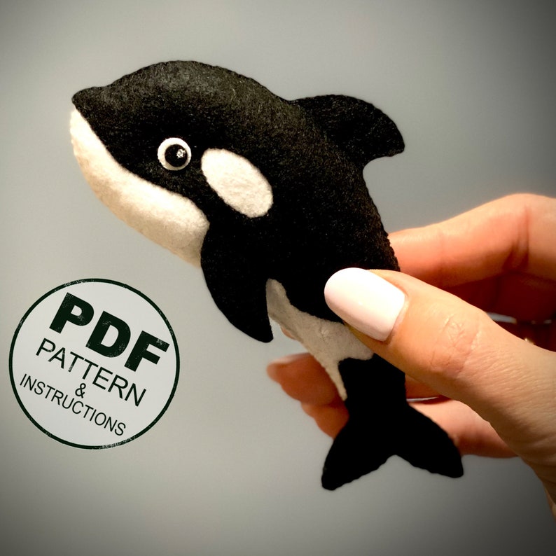 Orca Sewing Pattern PDF. Sea Animals Sewing Pattern. Whale. - Etsy