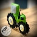 Tractor Sewing Pattern PDF. Felt Toys Easy Pattern. Felt Farm Ornament ...