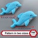 Dolphin Sewing Pattern PDF. Felt Eco Toy Easy Pattern. Ocean Animals ...