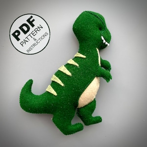 Dinosaurs Sewing Pattern PDF SET. Dino Pattern. DIY Felt Dinosaurs ...