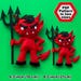 Felt Devil Sewing Pattern PDF and SVG. Halloween Ornament. Little Devil ...